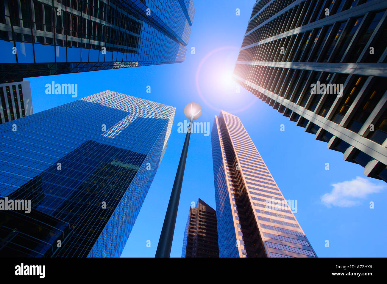 Group of Tall Skyscrapers Stock Photo - Alamy