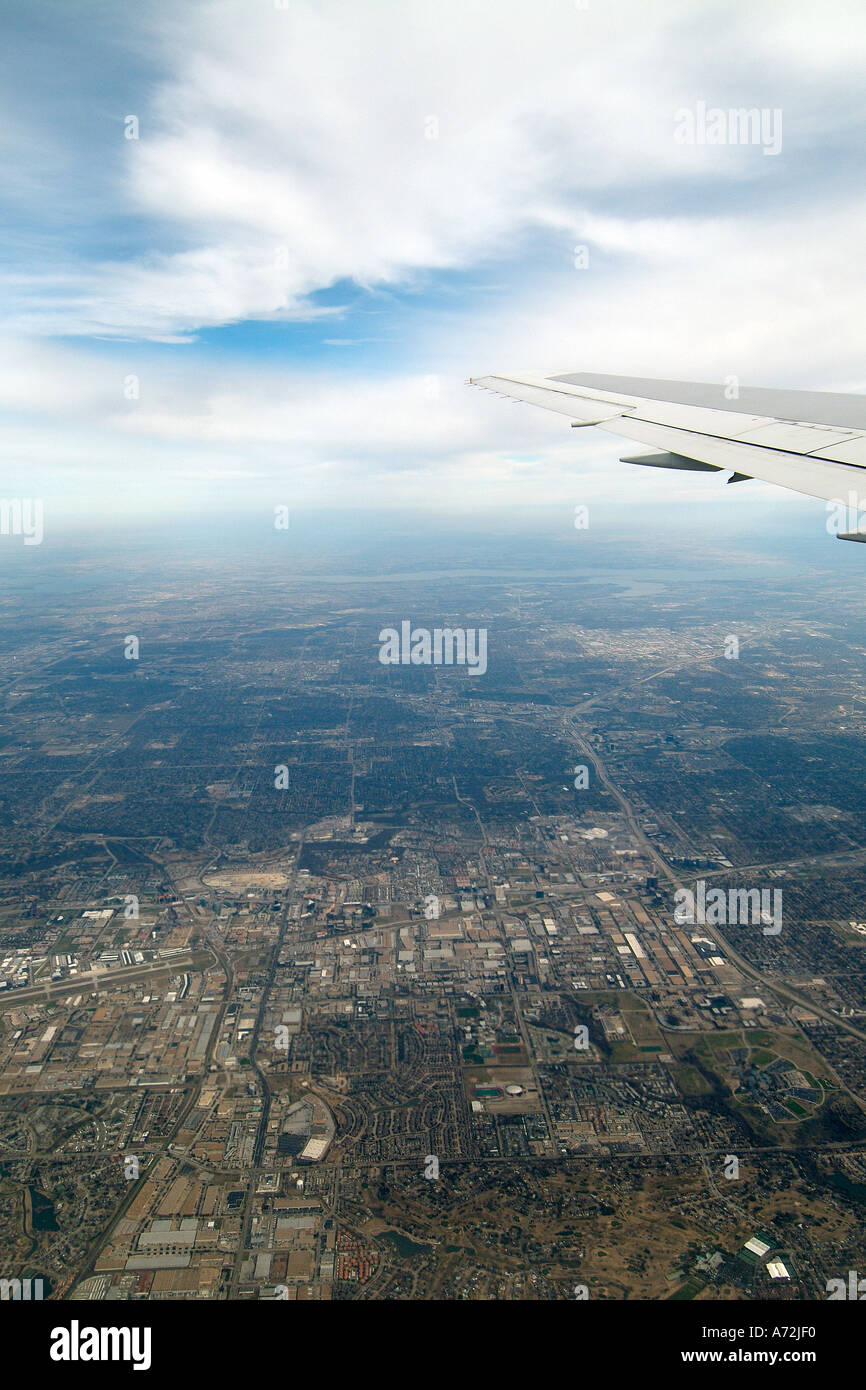 Texas from an airplane Stock Photo - Alamy