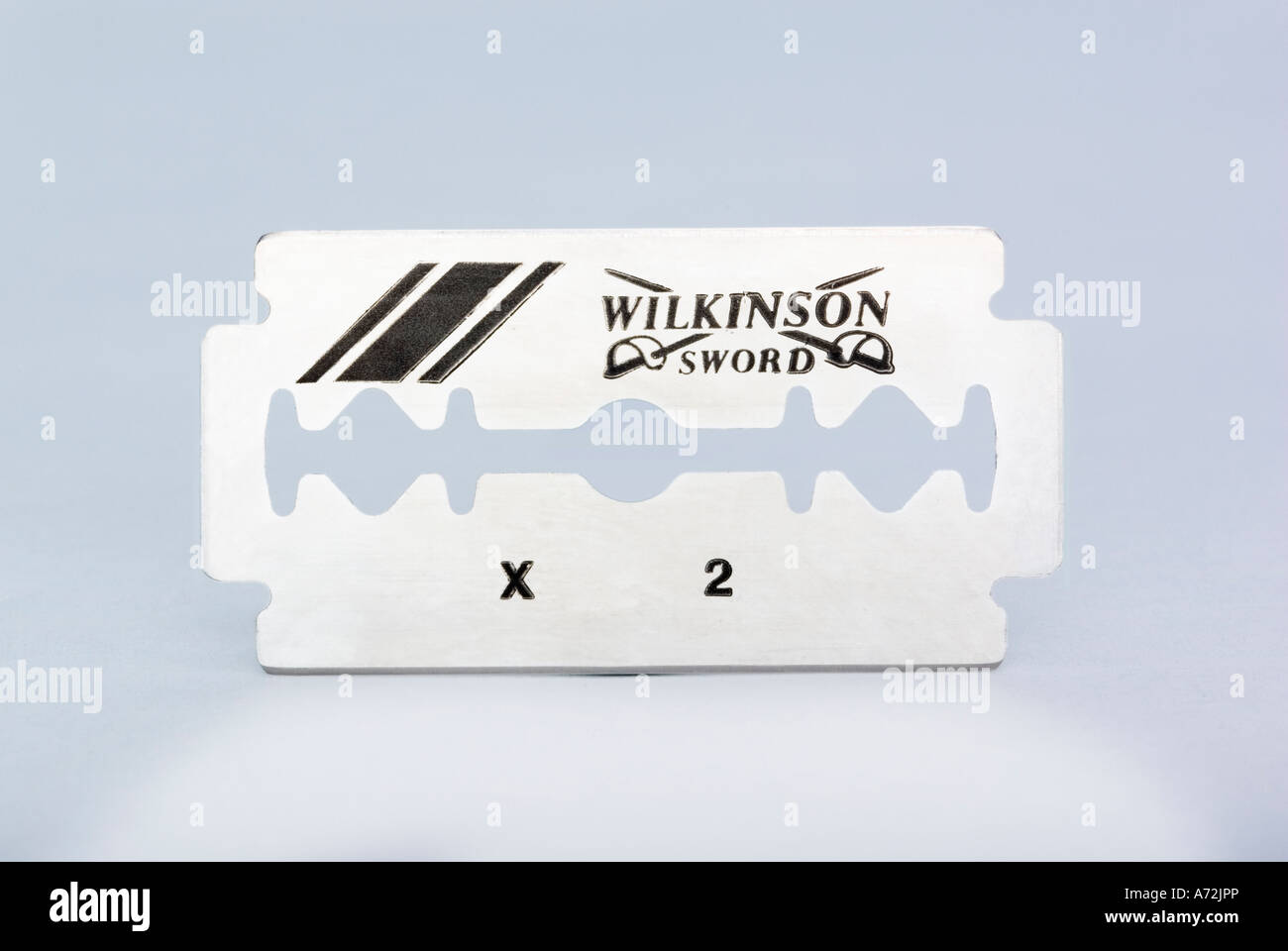 Graphic image of old fashioned razor blade Stock Photo - Alamy