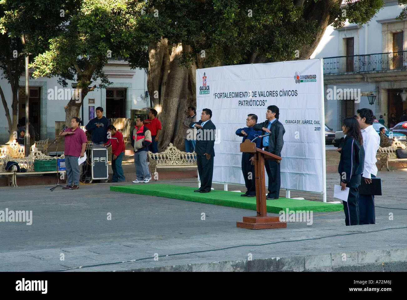 Oaxaca main square - Mexico Stock Photo - Alamy