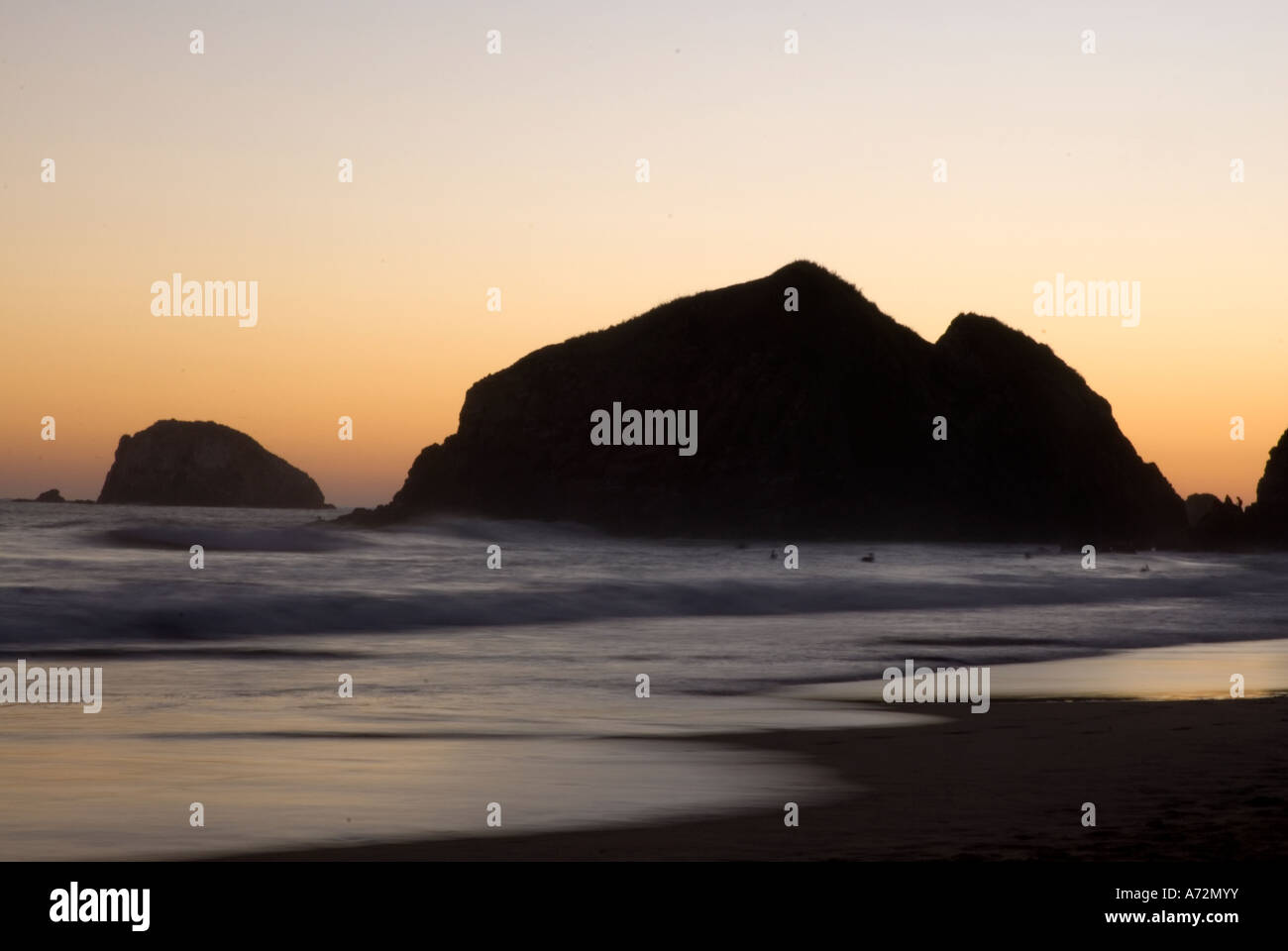 Zipolite sunset - Oaxaca - Mexico Stock Photo - Alamy