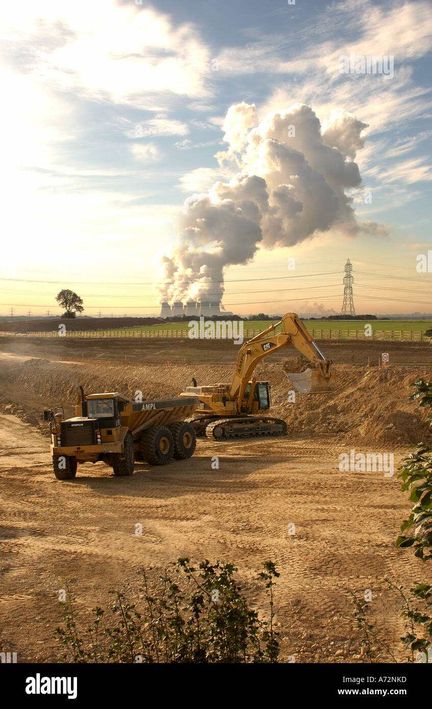 UK road construction (4 Stock Photo - Alamy