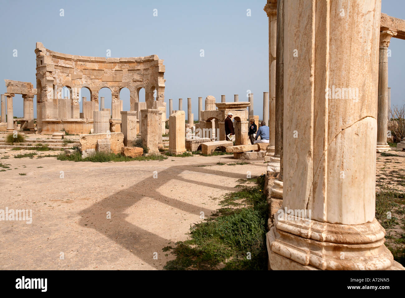 The Marketplace at Leptis Magna in Libya where Leptis farmers and ...