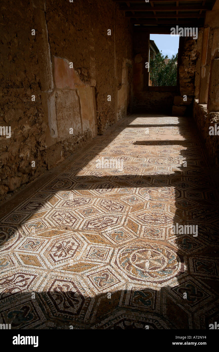 The unique roman villa Silene near Leptis Magna in Libya Stock Photo ...