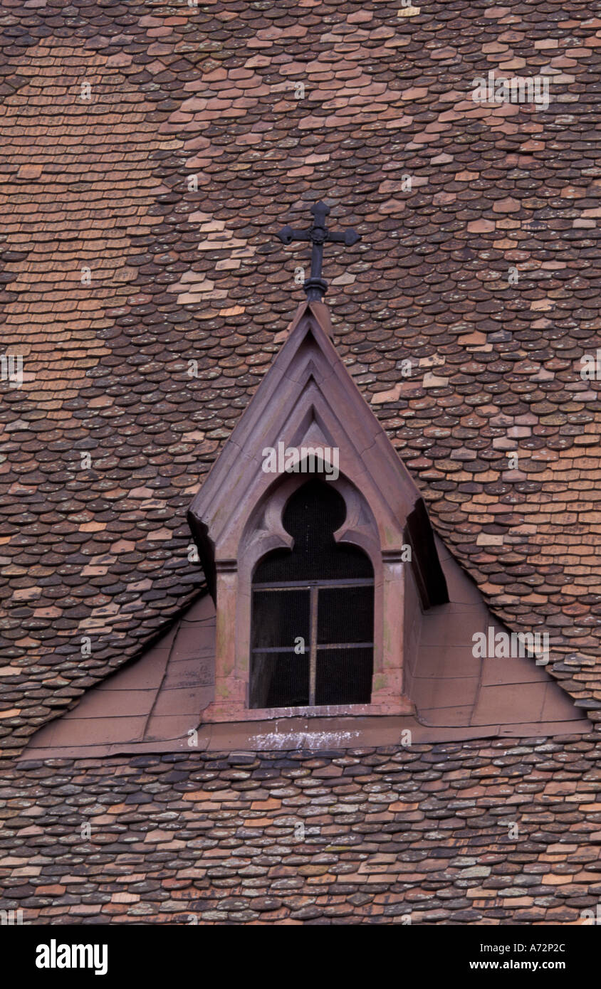 Europe, Romania, Sighishoara, Roof detail Stock Photo - Alamy
