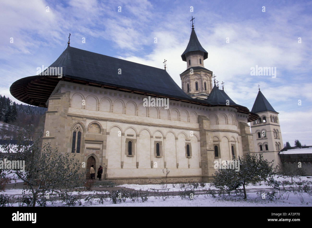 Europe, Romania, Putna village, Putna monastery/church built by Stefan ...