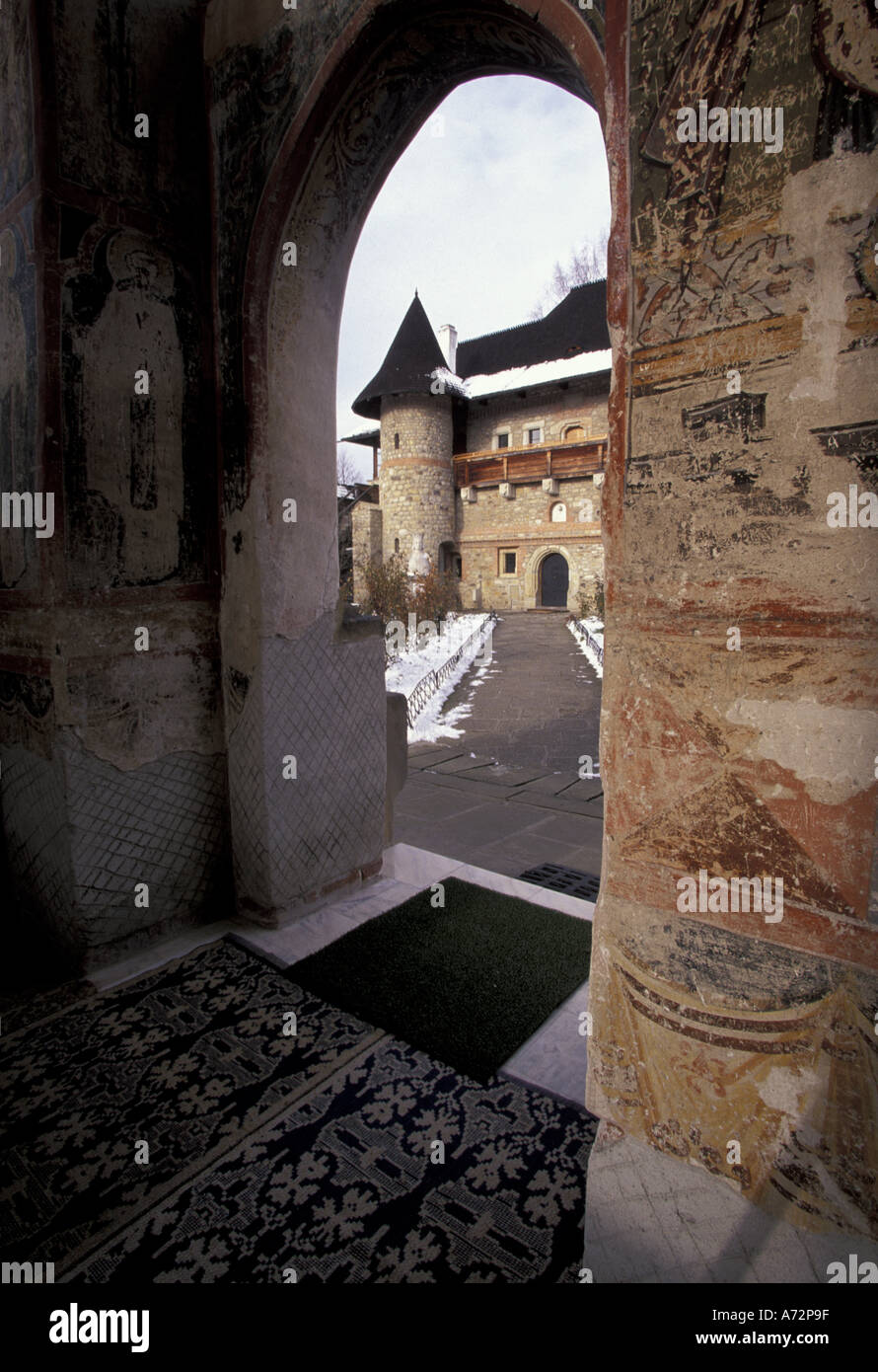 Europe, Romania, Moldovita monastery builty by Petru Rares c. 1532 ...