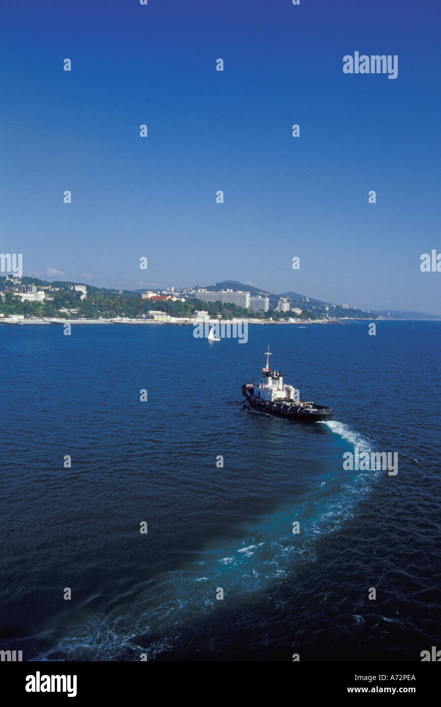 EU, Russia, Sochi, Port of Sochi, Mayak Water Park, resort on Black Sea ...