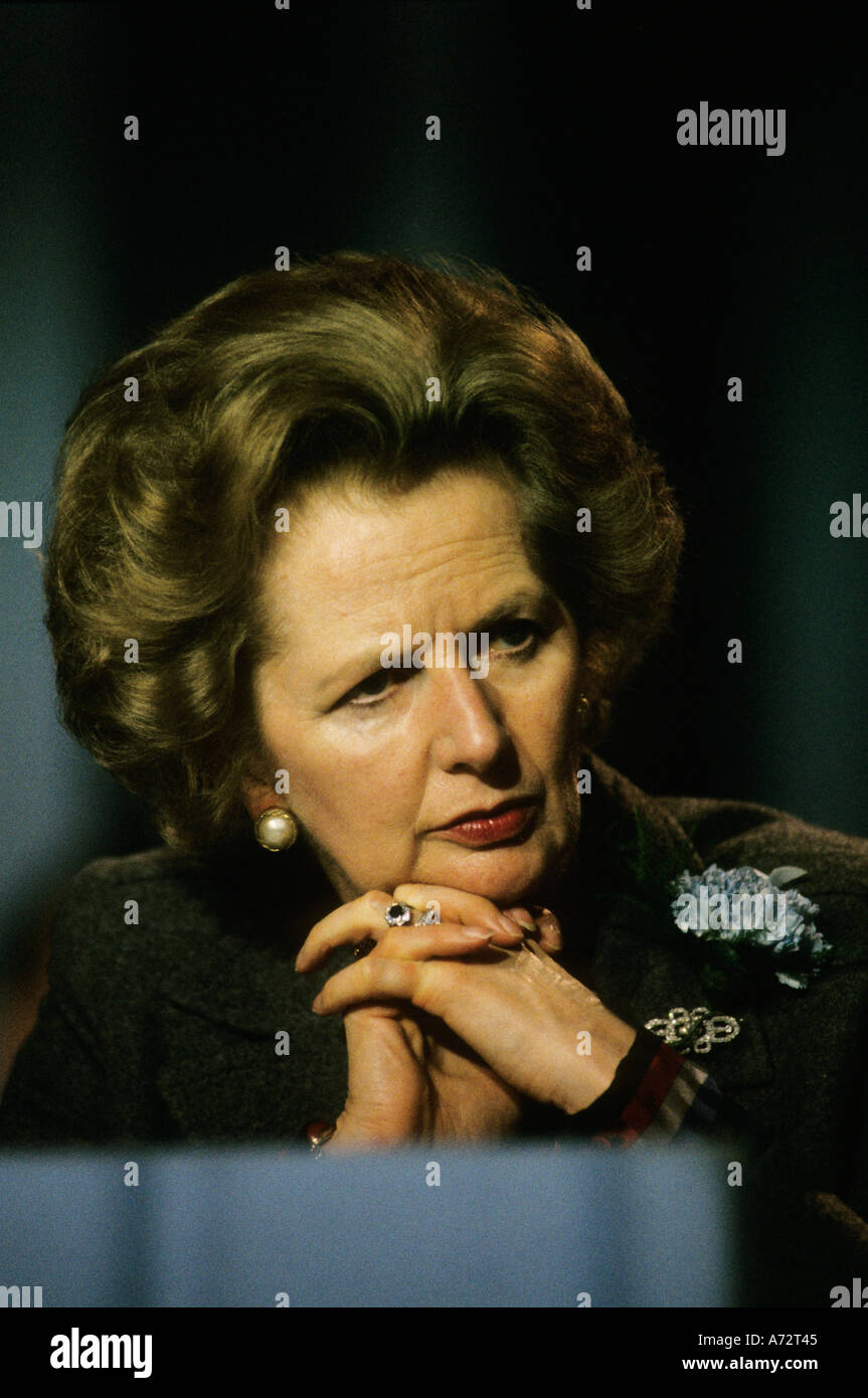 PRIME MINISTER MARGARET THATCHER at Conservative Party Conference ...