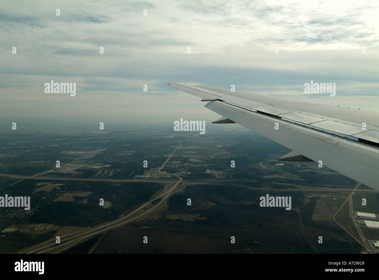 Texas from an airplane Stock Photo - Alamy