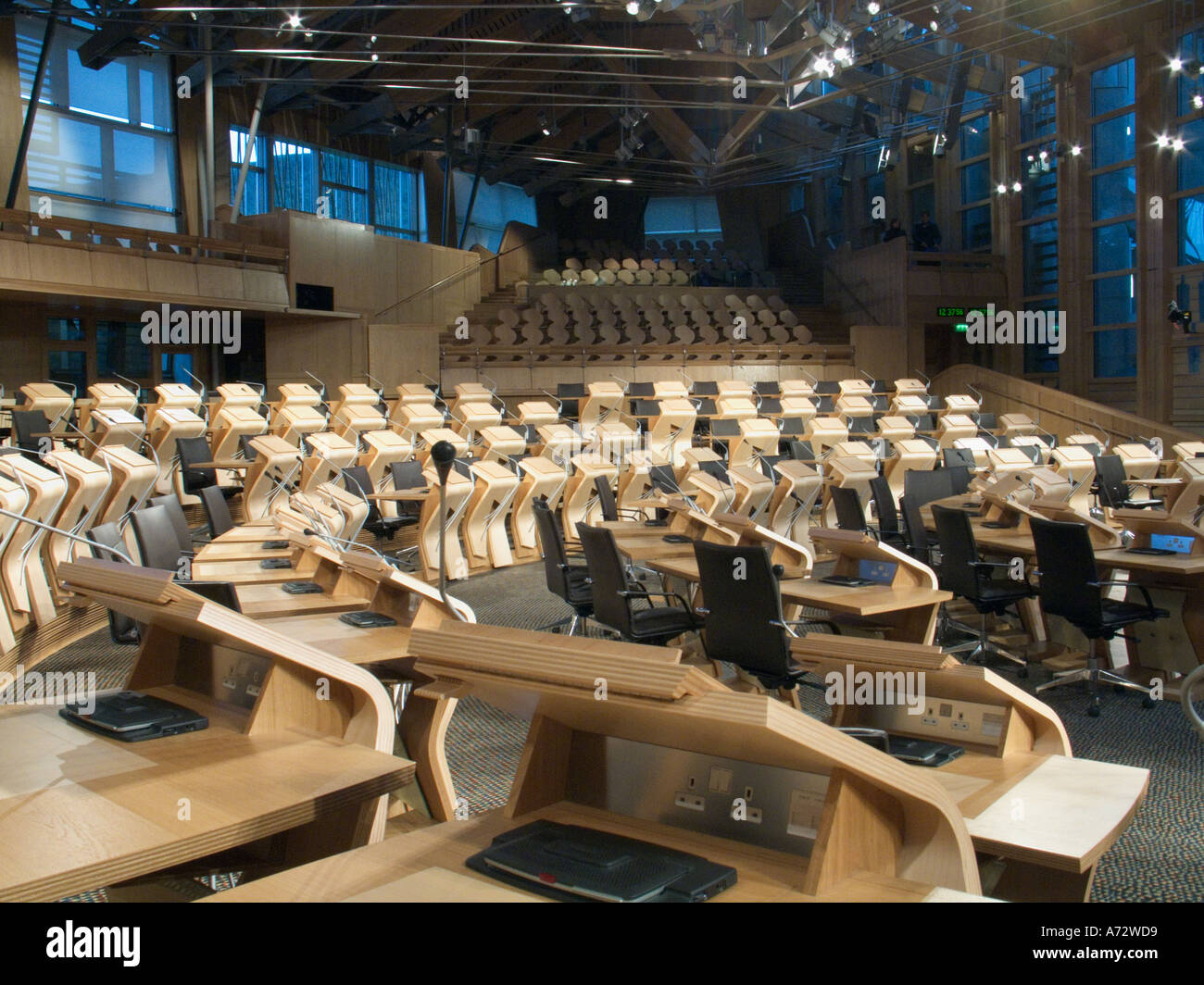 [Scottish Parliament] Chamber Edinburgh Scotland Stock Photo - Alamy