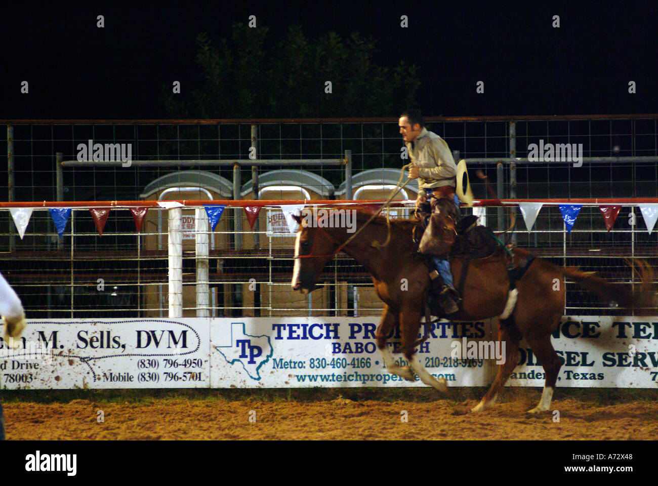 Cowboy Texan rodeo in Bandera Texas Stock Photo - Alamy