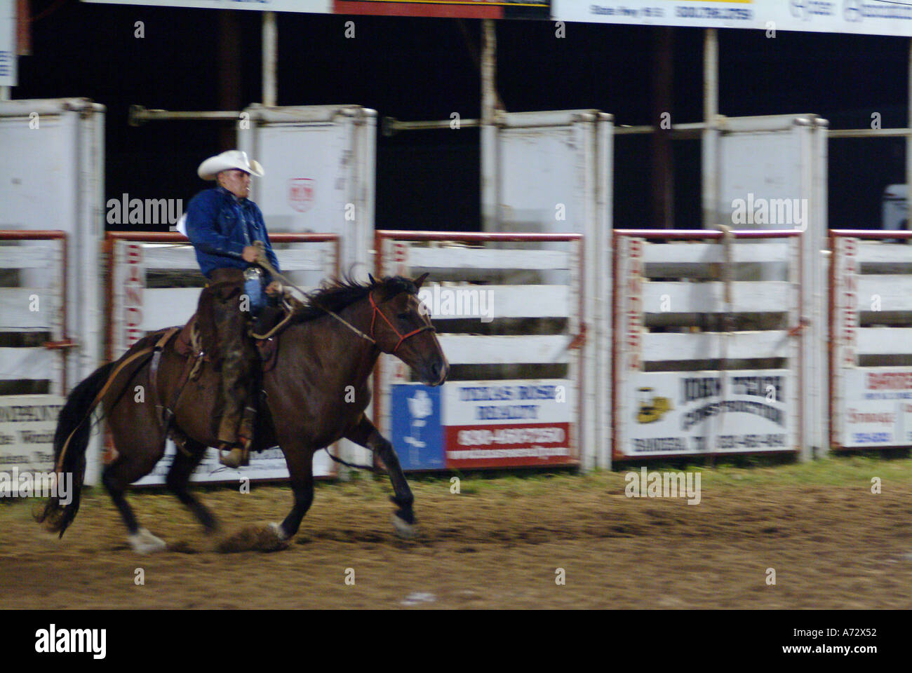 Cowboy Texan rodeo in Bandera Texas Stock Photo - Alamy