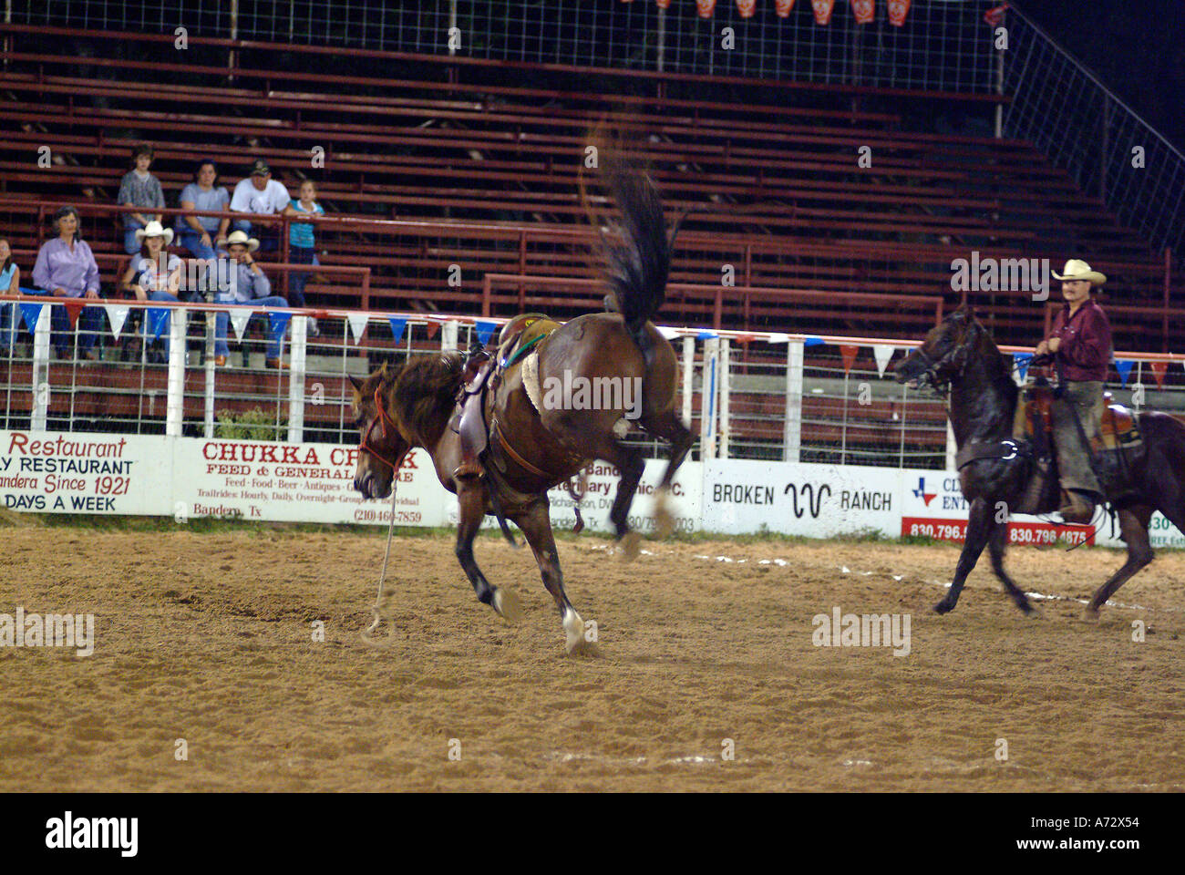 Cowboy Texan rodeo in Bandera Texas Stock Photo - Alamy