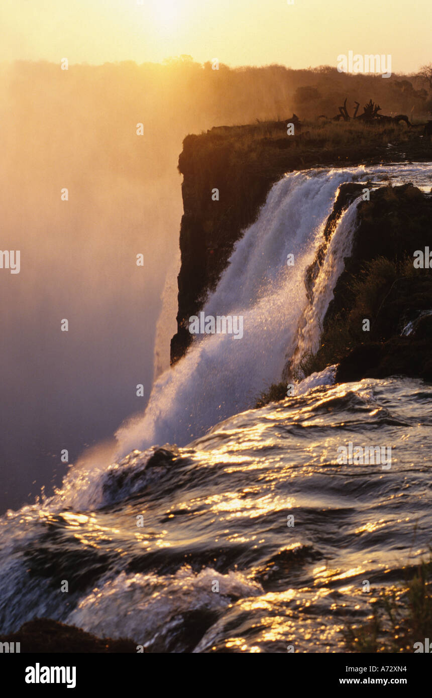 Victoria Falls Livingstone Island Stock Photo - Alamy