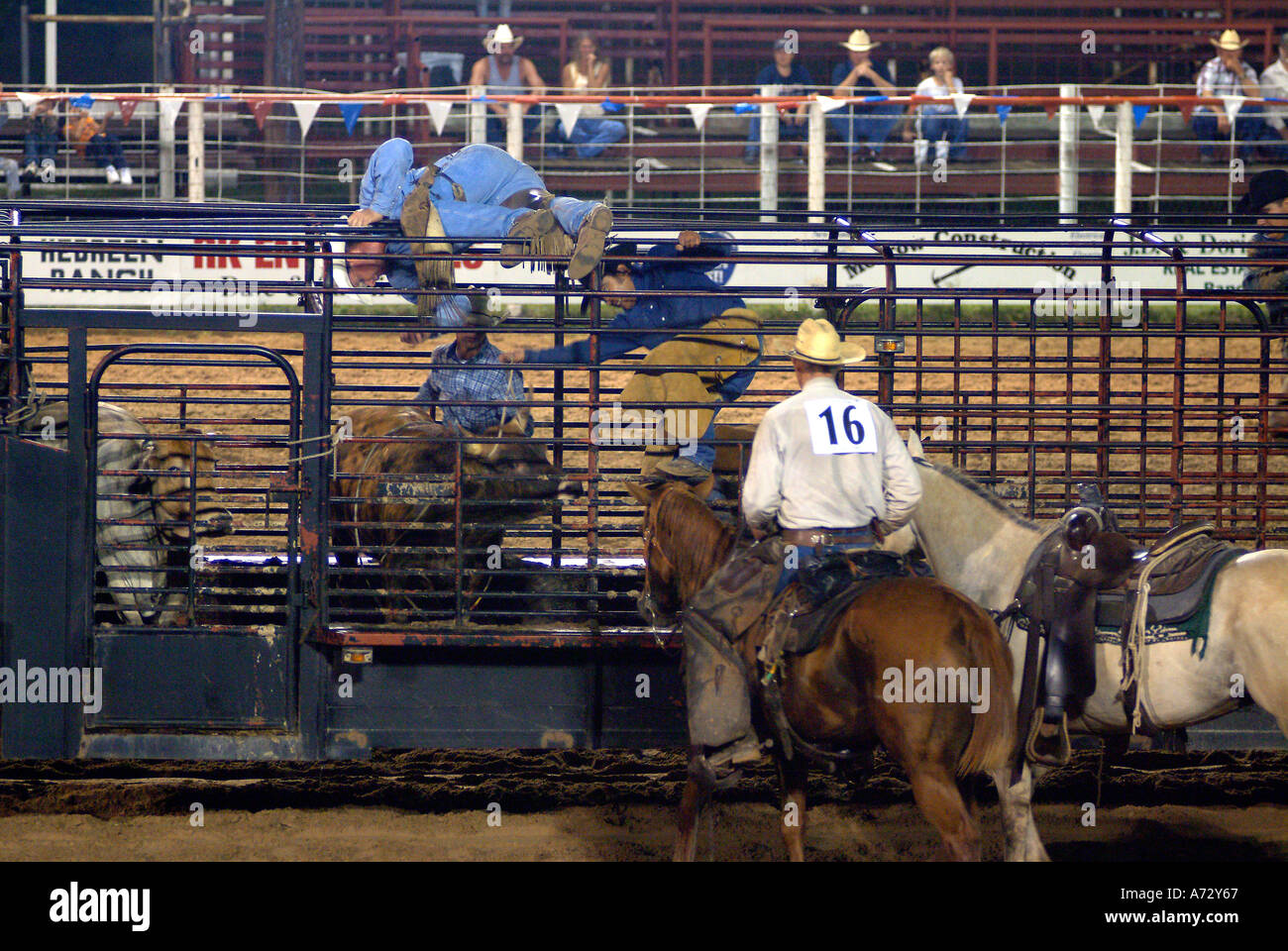 Cowboys Texan rodeo in Bandera Texas Stock Photo - Alamy
