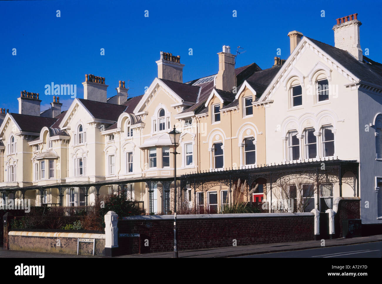 Captains and Merchant coloured Houses Waterloo Liverpool Merseyside ...