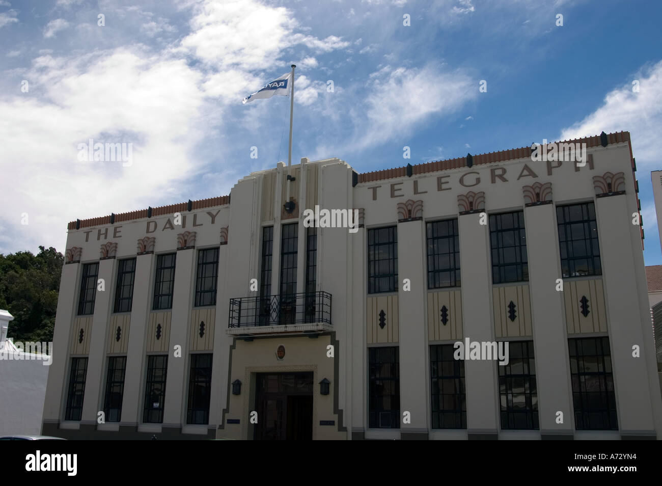 Art Deco Daily Telegraph building, Napier, New Zealand Stock Photo - Alamy