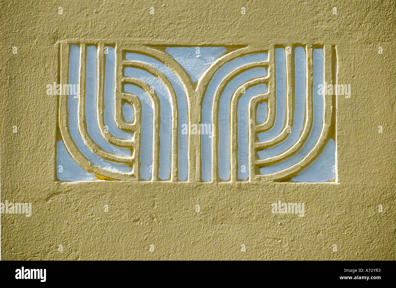 Maori design on wall in Napier, New Zealand Stock Photo - Alamy