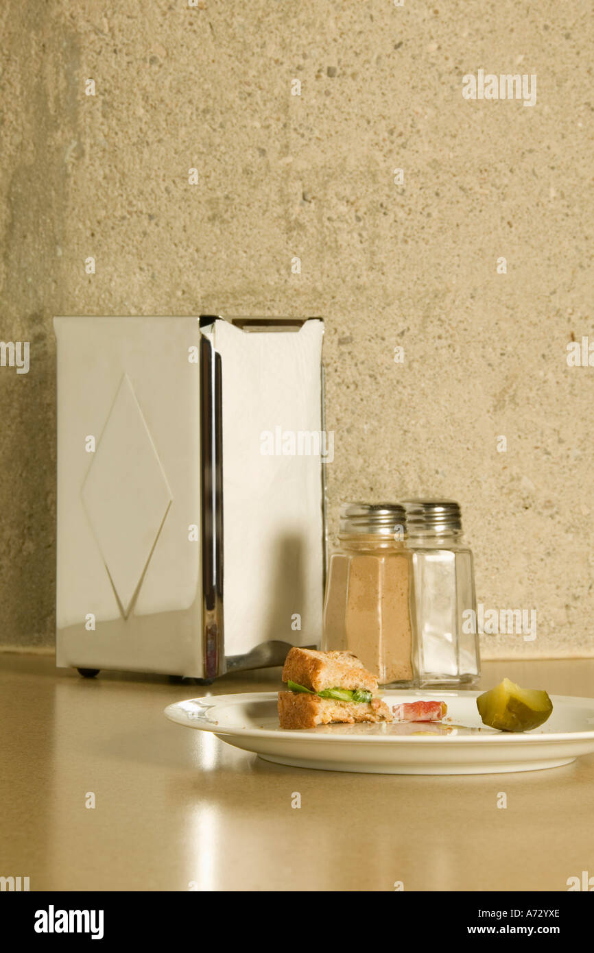 Leftover food cafeteria hi-res stock photography and images - Alamy