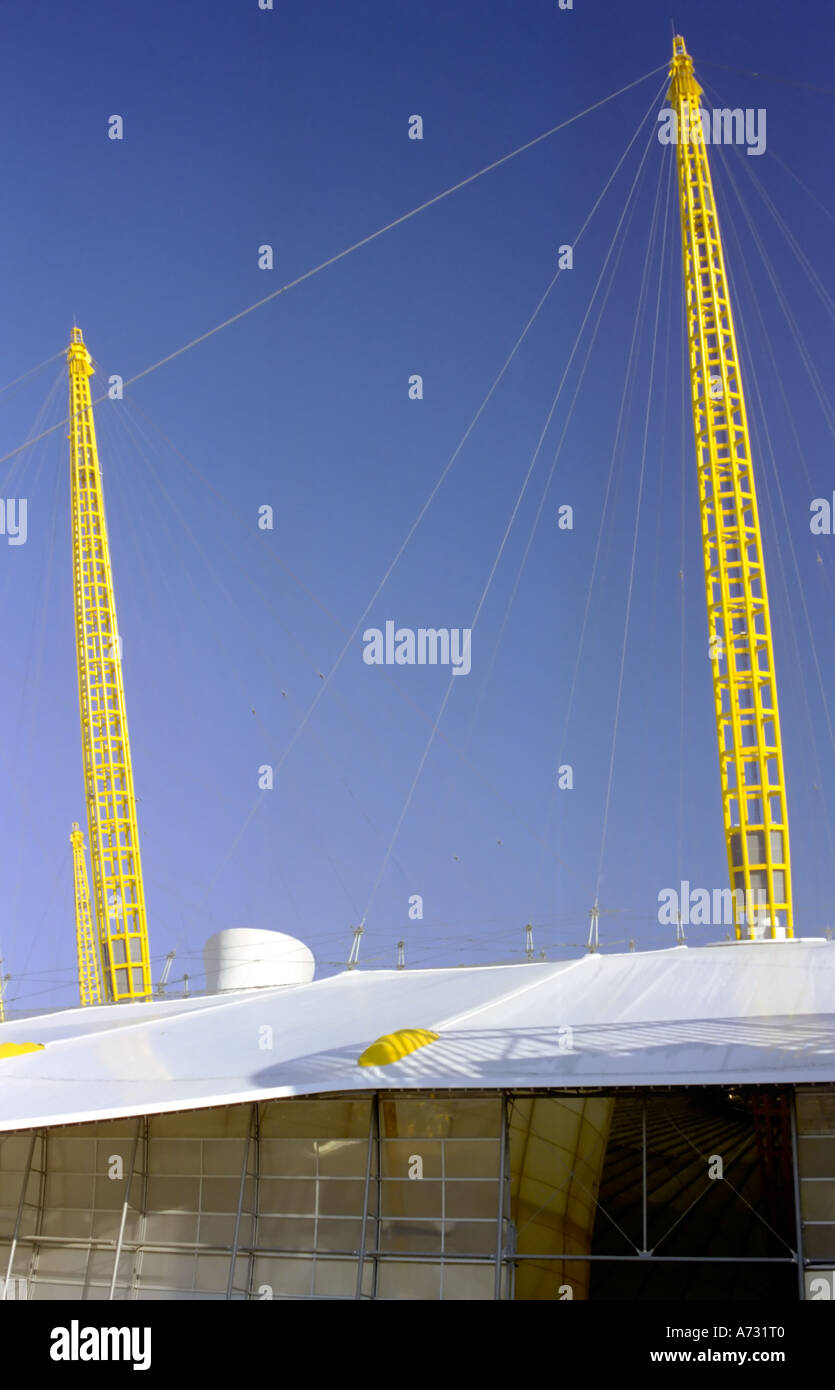 Millennium Dome during construction January 1999 Stock Photo - Alamy