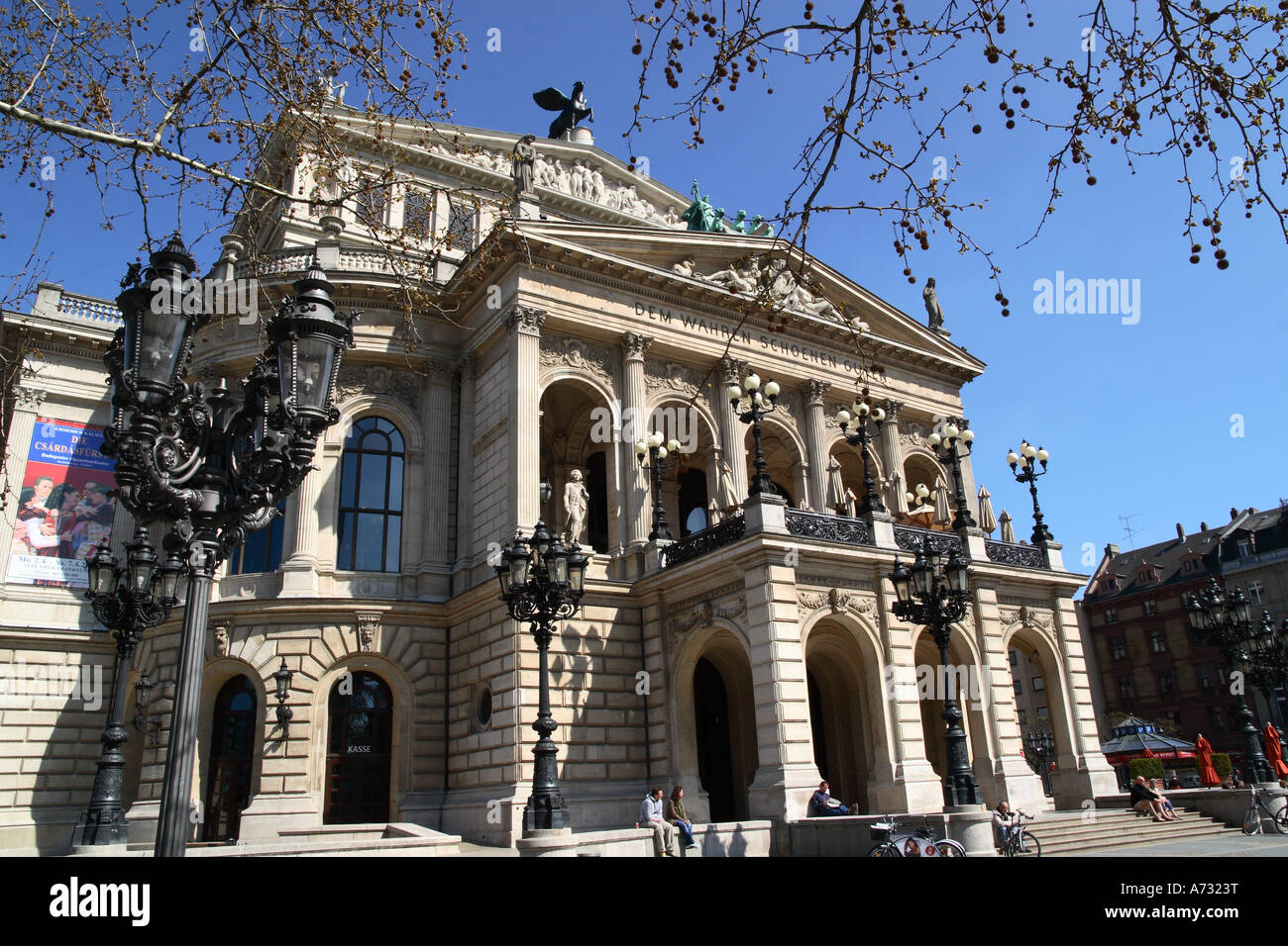 The Alte Oper Old Opera House in central Frankfurt in Germany Stock ...