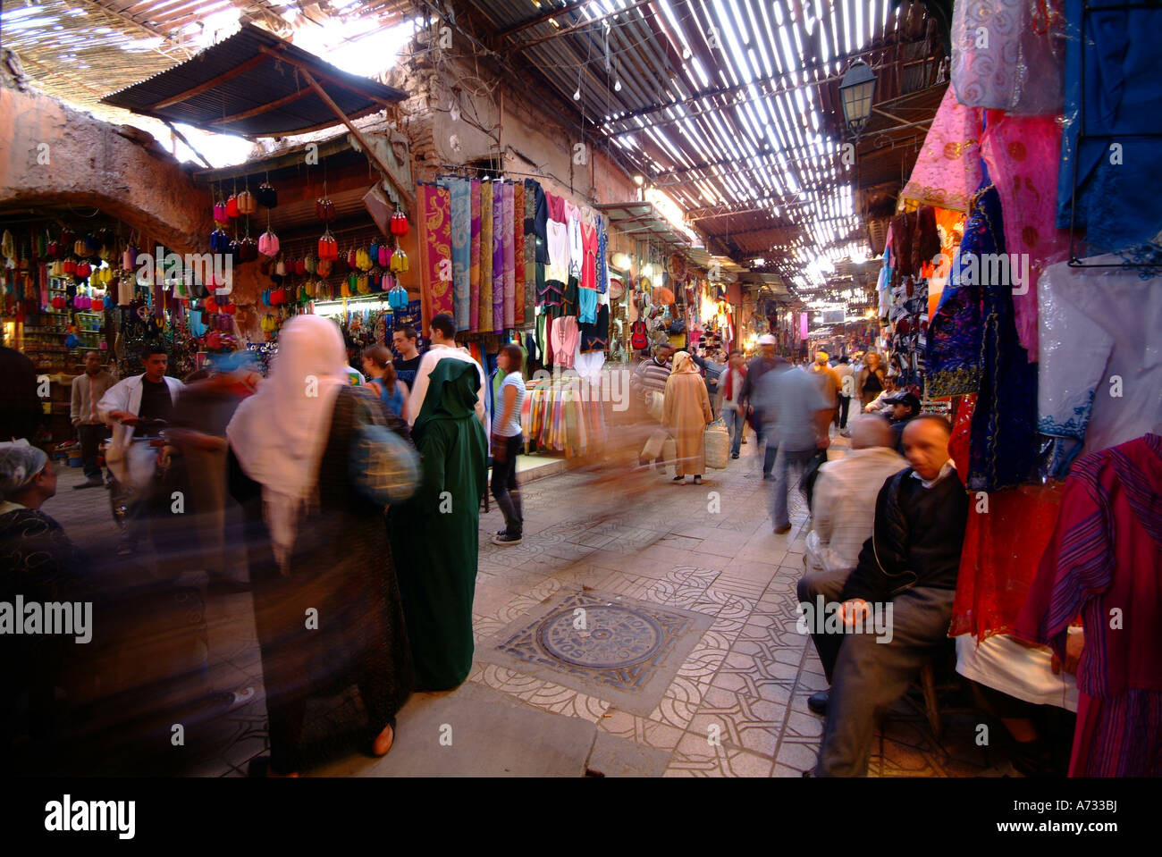 Souk markets in Marrakesh Morocco North Africa Stock Photo - Alamy