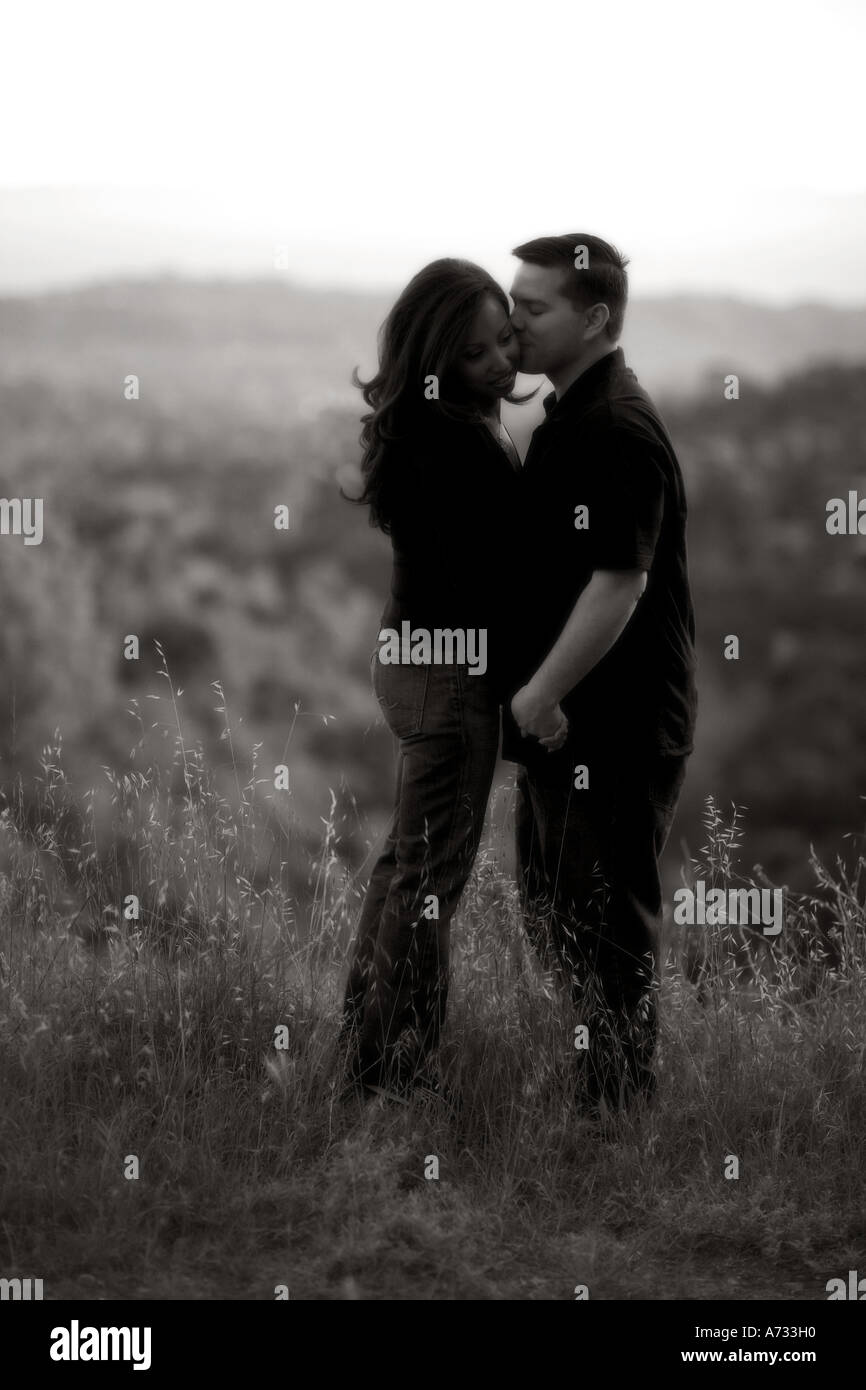 Couple Connecting in Nature Stock Photo - Alamy