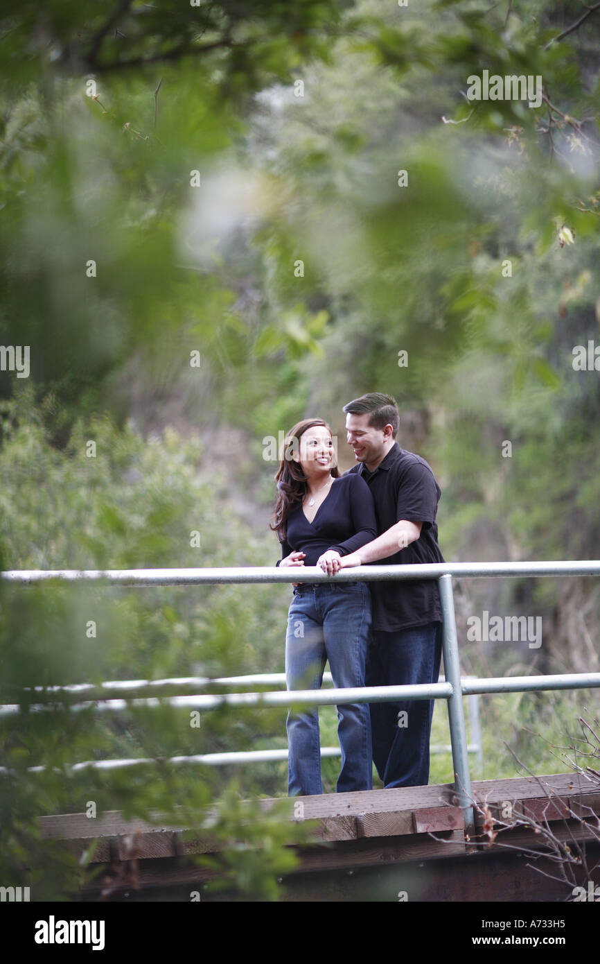 Couple Connecting in Nature Stock Photo - Alamy