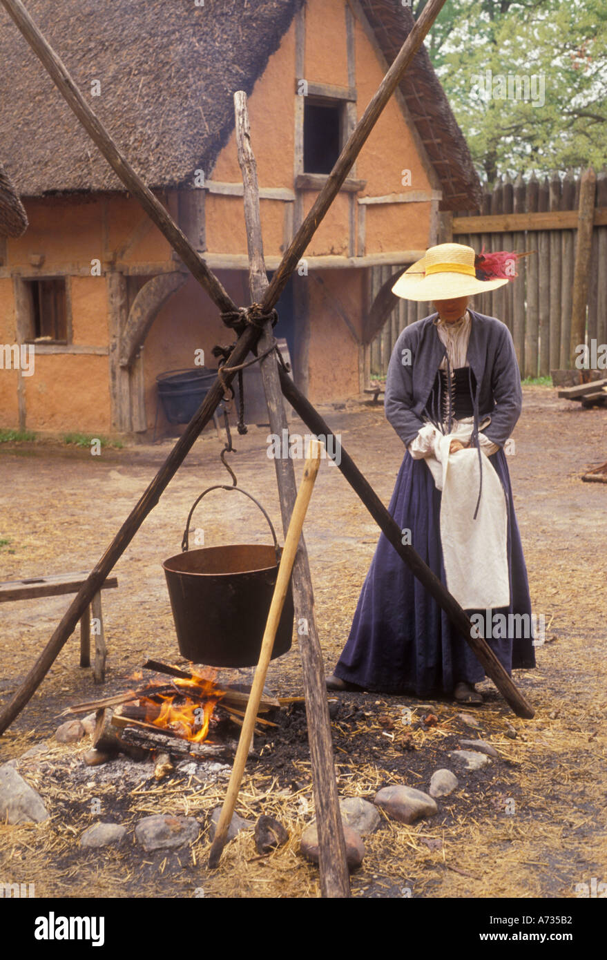 Jamestown settlement hi-res stock photography and images - Alamy
