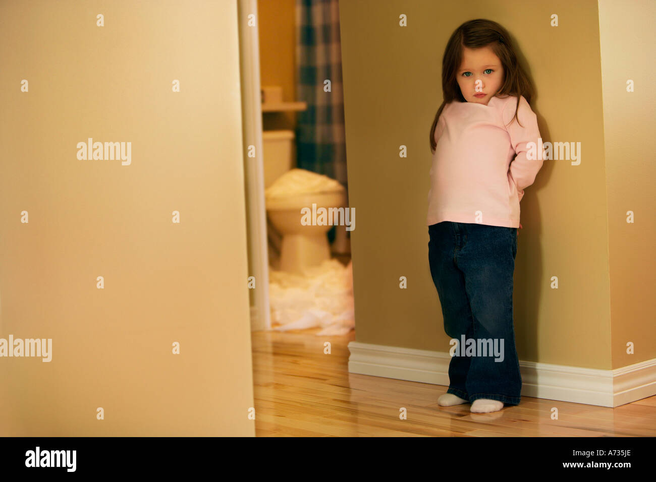 Messy child been caught hi-res stock photography and images - Alamy