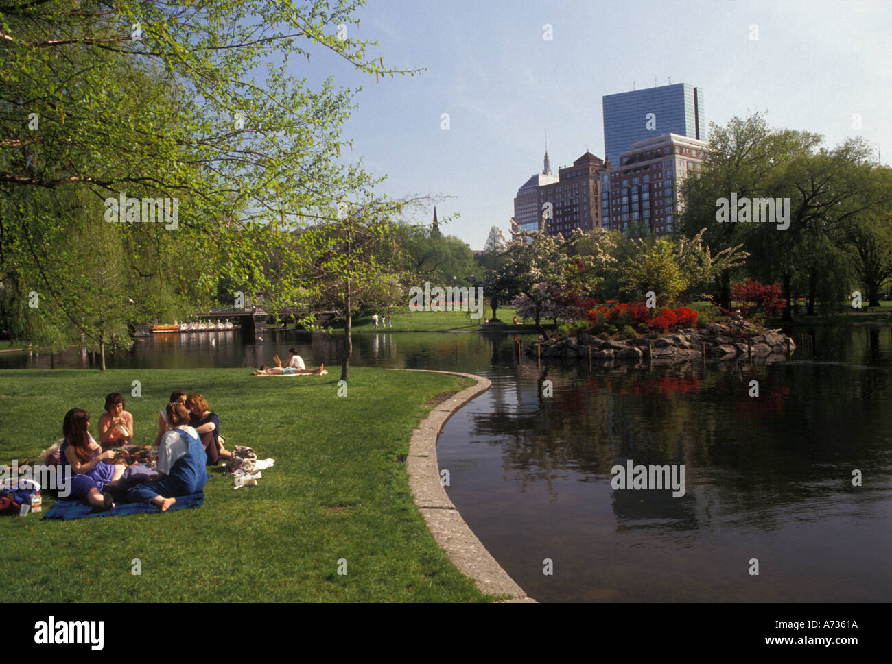 Boston common spring hi-res stock photography and images - Alamy