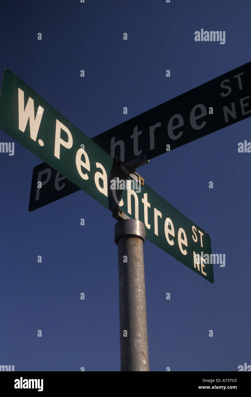 Atlanta georgia peachtree street sign hi-res stock photography and ...