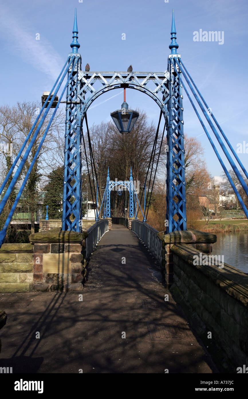 The Mill Suspension Bridge at Royal Leamington Spa, Warwickshire ...