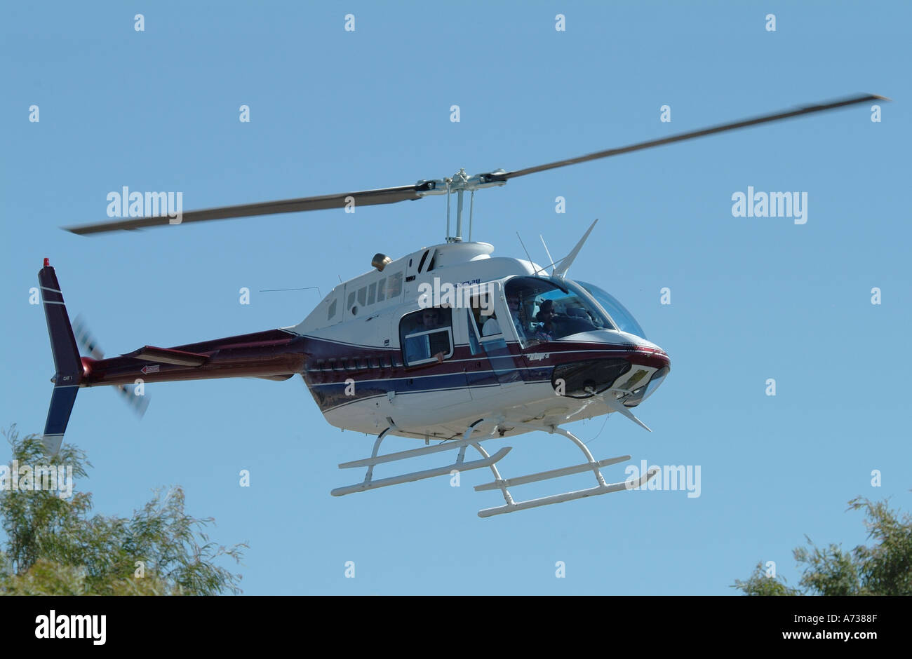 Bell jet ranger hellicopter Stock Photo - Alamy