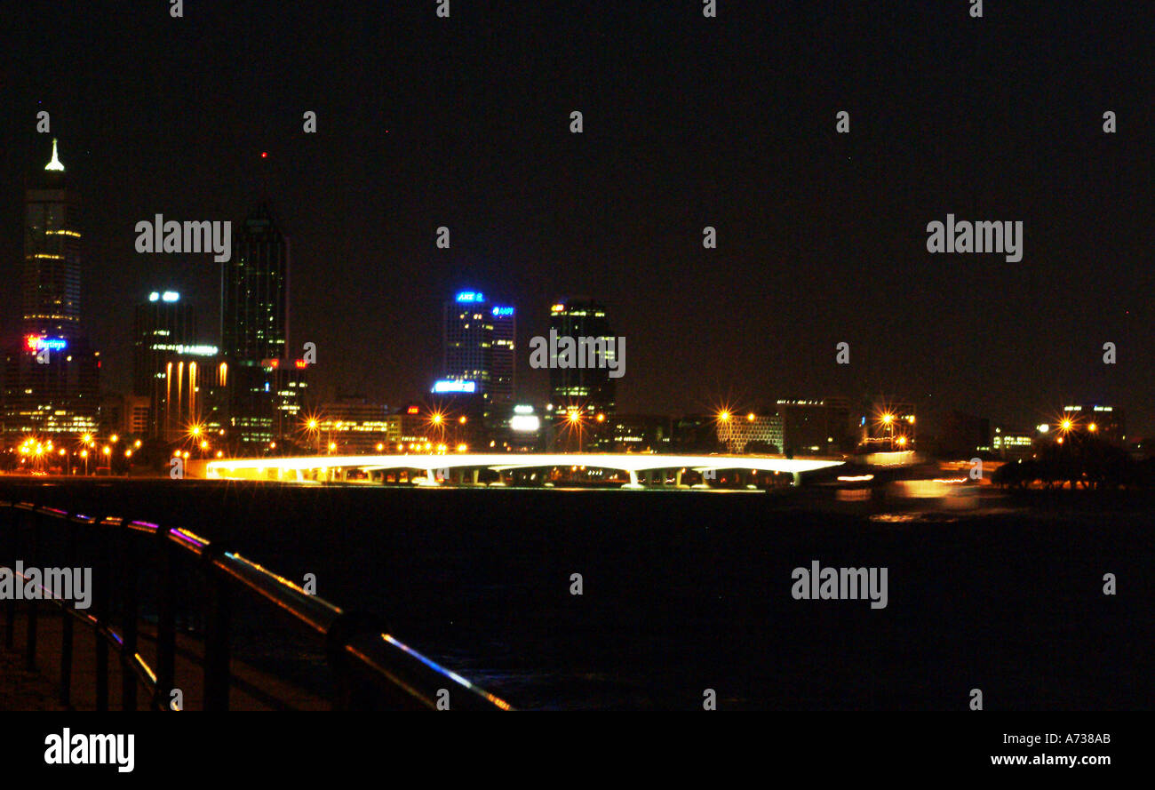Narrows bridge at night Perth Western Australia Stock Photo - Alamy