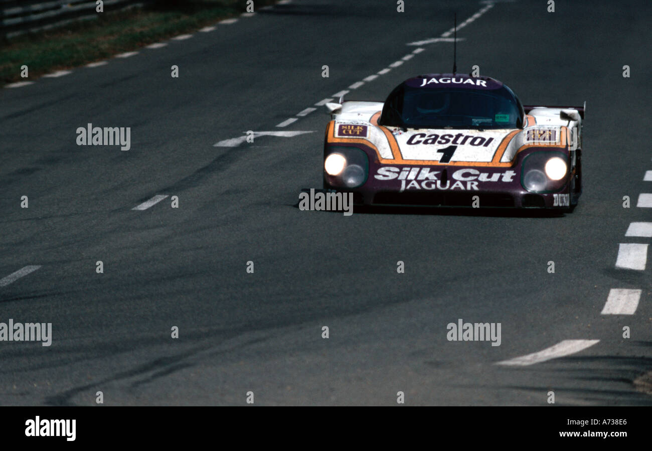 TWR Jaguar number 1 competing in the 1989 Le Mans 24 hour motor race ...