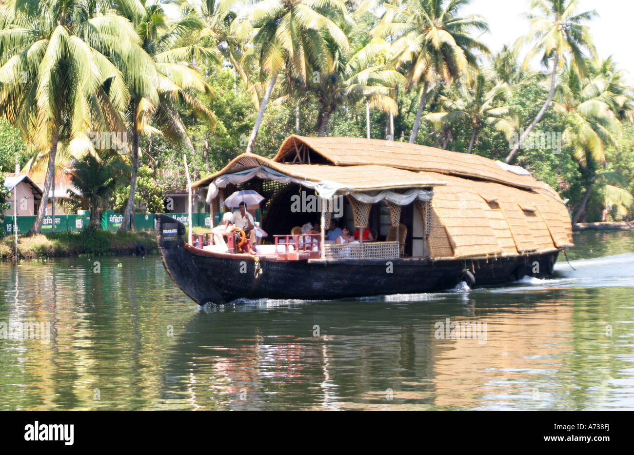 Houseboat on the Kerala Backwaters Stock Photo - Alamy