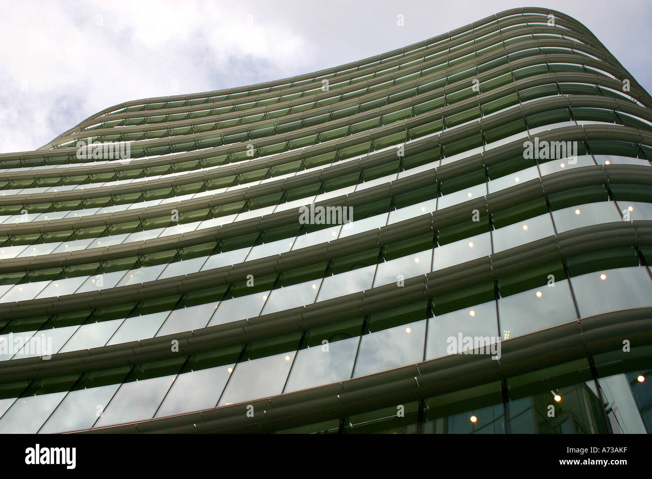 Curved office building Stock Photo - Alamy
