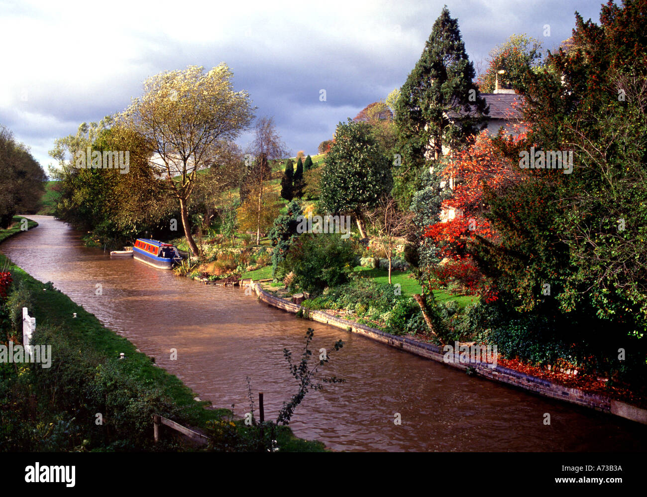 Bunbury Lock Shropshire Union Canal Cheshire England UK Europe Stock ...