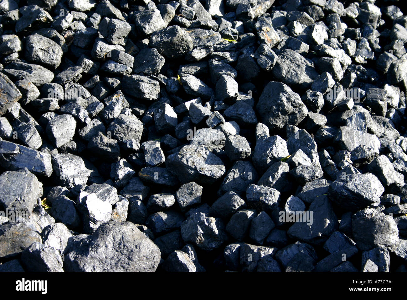 Pile of coal Stock Photo - Alamy