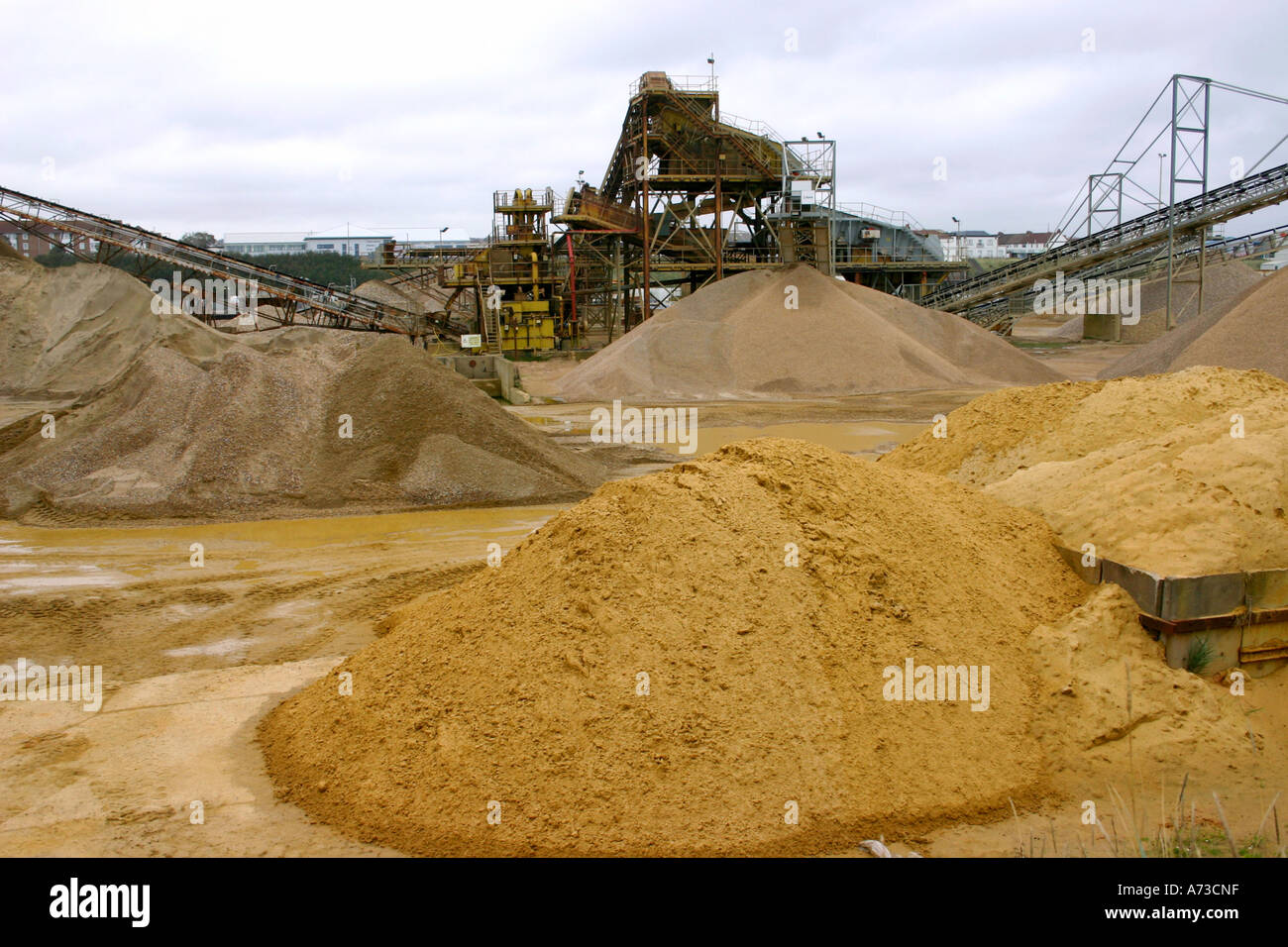 Aggregates processing plant Stock Photo - Alamy