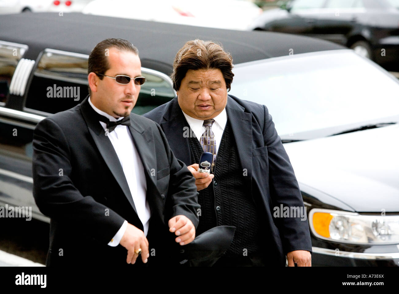 Limousine drivers San Francisco California USA Stock Photo - Alamy