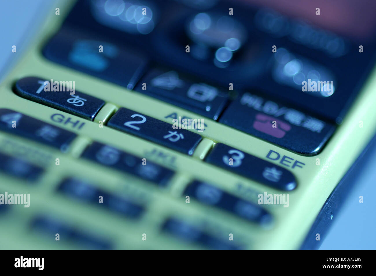 Japanese cellular telephone keypad numbers Stock Photo - Alamy