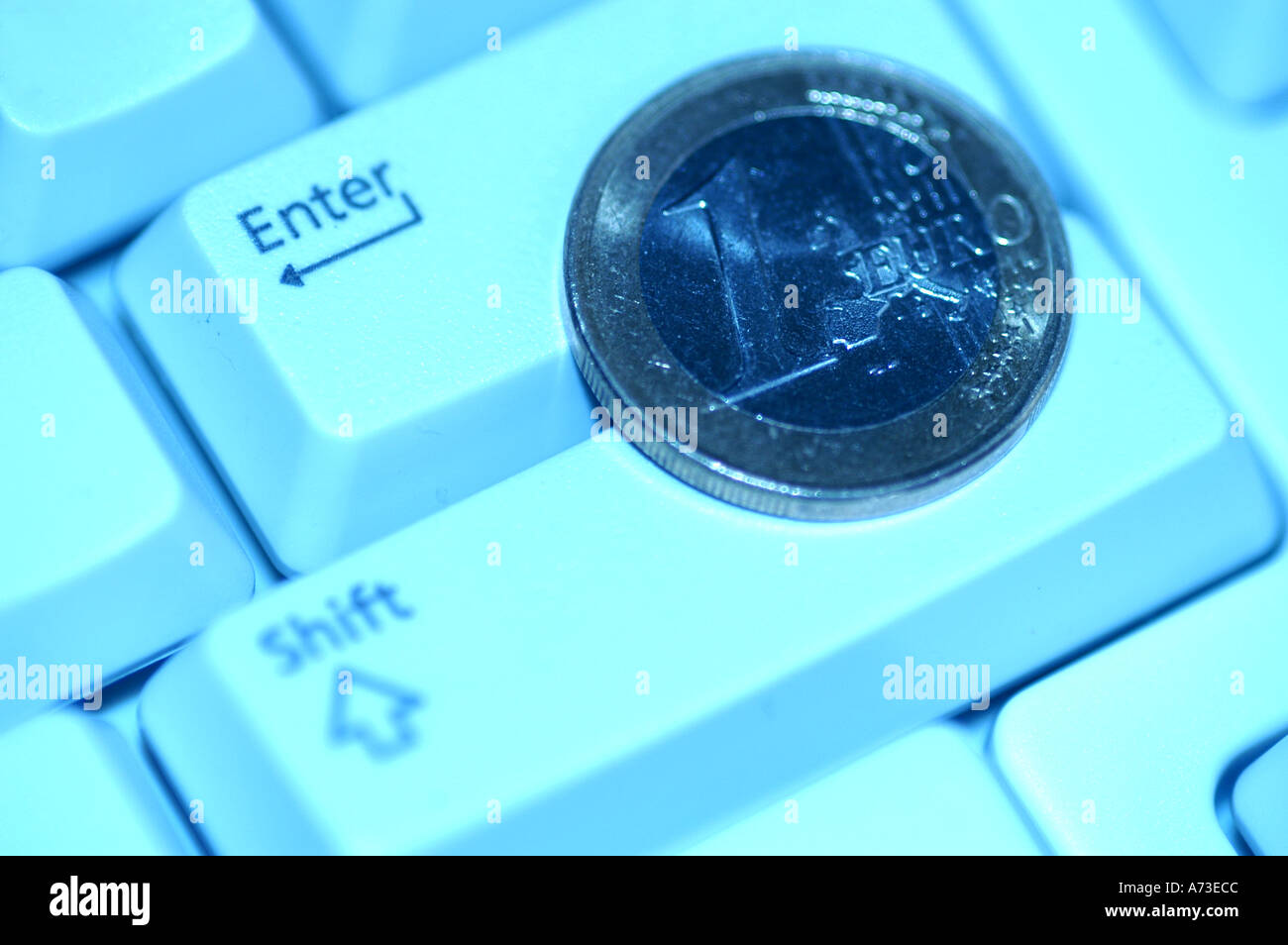 European Keyboard euro buttons horizontal Stock Photo - Alamy