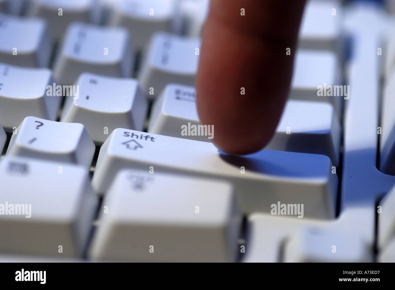 Finger qwerty hi hi-res stock photography and images - Alamy