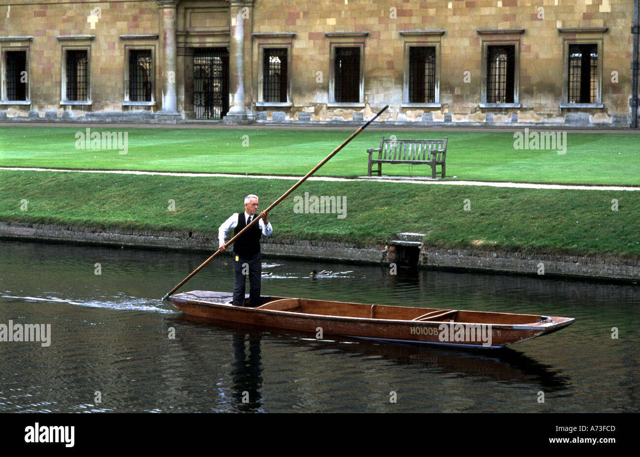 Punting Boat Cambridge England Stock Photo - Alamy