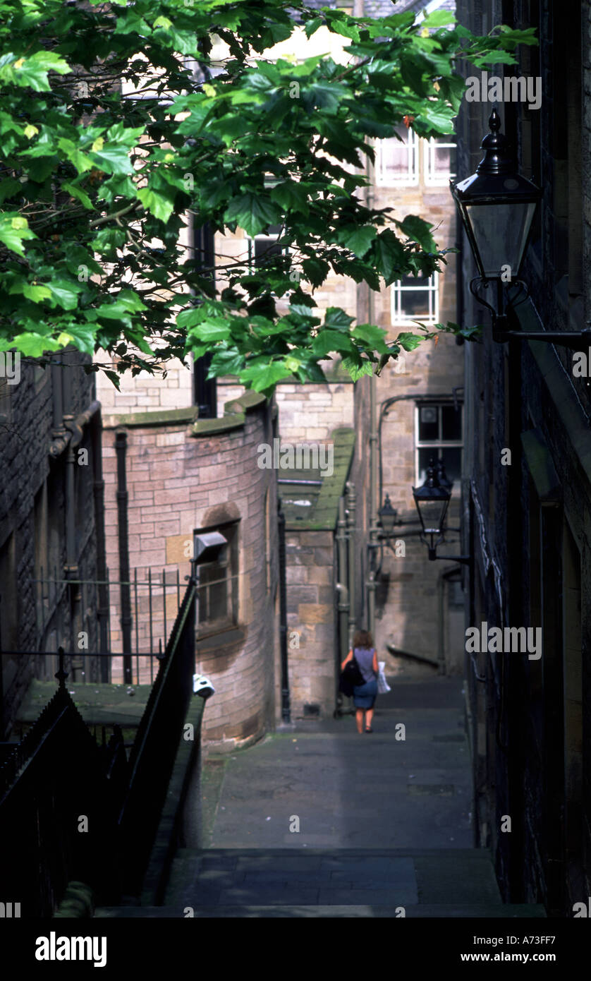 Edinburgh Scotland Great Britain old houses and stairs romantic cosy ...