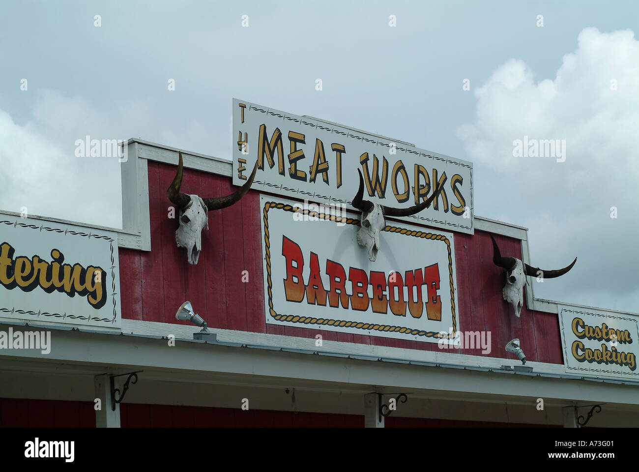 Bandera barbecue restaurant Stock Photo - Alamy