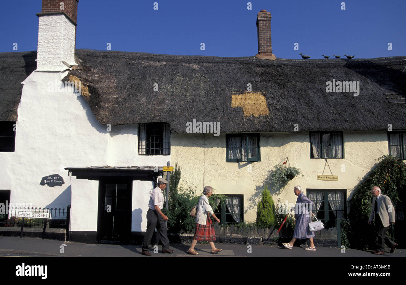 Europe, England, Devon, Porlock Village Stock Photo - Alamy